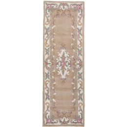 FLAIR RUGS Läufer »Aubusson« rechteckig 10 mm Höhe Wolle, Teppich, Wohnzimmer, Schlafzimmer, Esszimmer natur Obermaterial: 100% Wolle B : 67 cm 1...