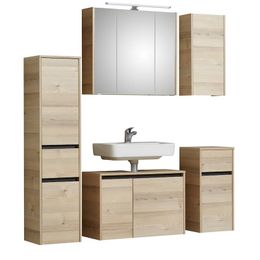 SAPHIR Badm&ouml;bel-Set &raquo;Quickset 393&laquo; Komplett-Set, 5 Stk. tlg. Polar Pinie quer NB