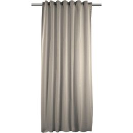 Apelt Gardine »Flair« Smokband 1 Stk. tlg. HxB: 245x121, Flair, Fertigschal mit Universalband taupe Obermaterial: 100% Polyester 245 cm
