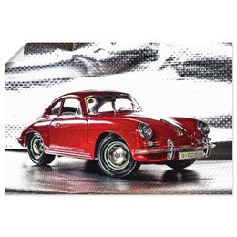 Artland Wandbild »Klassiker - Der Porsche 356« Auto 1 Stk. tlg. als Alubild, Outdoorbild, Leinwandbild, Poster, Wandaufkleber Farbe Bild(er): rot 0