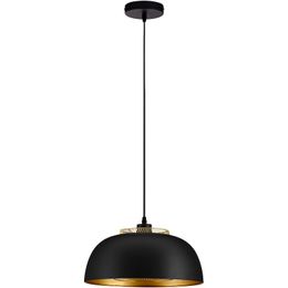 NOVA LUCE Pendelleuchte »SQUBE« E27 1 Stk. Schwarz / Gold