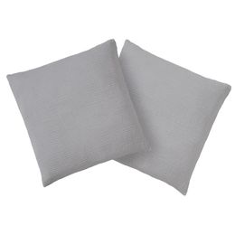 OTTO HOME Kissenbezug »Bailee« weiche Musselin Qualität, viele Farben erhältlich, Bezug in 50x50 cm grau Obermaterial: 100% Baumwolle B/L: 50 cm x...
