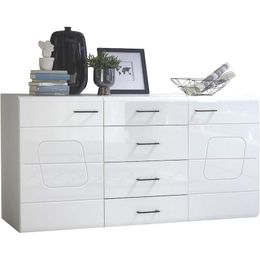 Innostyle Sideboard »SPIRIT PLUS« 3 Stk. tlg. weiß hochglanz MDF weiß hochglanz