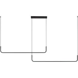 NOVA LUCE Pendelleuchte »STRITA« LED-Modul 1 Stk. Warmweiß Schwarz