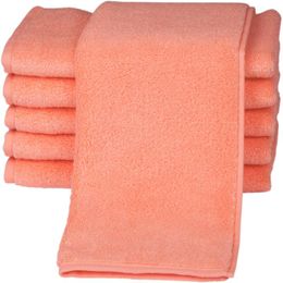Ross Gästehandtücher »Sensual 9000« mit Aloe-Vera-Öl veredelt peach pink Obermaterial: 100% Baumwolle B/L: 30 cmx50 cm