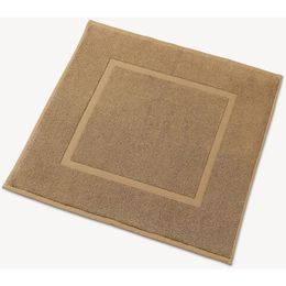 Christy Badematte »Organic« Höhe 4 mm fußbodenheizungsgeeignet Luxus Badematte 850g/m² - 100% Bio-Baumwolle, 60 x60, 2er-Set caramel Obermaterial:...