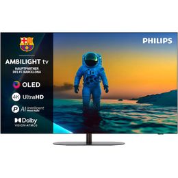 Philips OLED-Fernseher »42OLED810/12« 106 cm/42 ′′ Smart-TV schwarz Sound: 2.1-Kanal, 50W, DTS:X, Dolby Vision & Atmos, HDR10 (+), Bluetooth, Airplay 