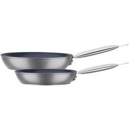 GSW Pfannen-Set »Gastro Quick« Aluminium Set, 2 Stk. tlg. Gastro Pfannen-Set aus Aluminium mit Antihaft-Versiegelung grau 0