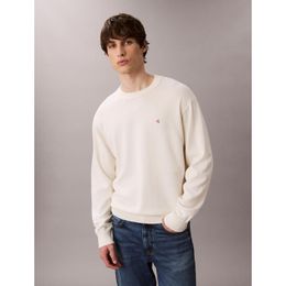 Calvin Klein Jeans Herren Strickpullover &raquo;LS EZ COTTON CREWNK SWEATER 12GG&laquo; Mit Rundhalsausschnitt S