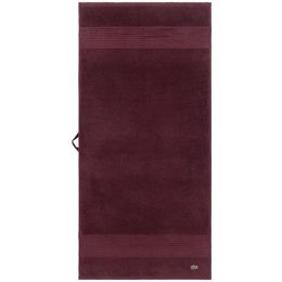 Lacoste Handtuch &raquo;LLECROCO&laquo; mit Label-Applikationen bordeaux Obermaterial: 100% Baumwolle B/L: 50 cmx100 cm