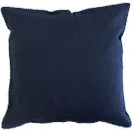 Fleuresse Kissenbezug »Provence« Leinen, Premium Qualität, kühlende Stoff navy Obermaterial: 50% Baumwolle, 50% Leinen B/L: 40 cm x 40 cm