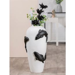 Casablanca by Gilde Bodenvase &raquo;Vase "Koi"&laquo; wei&szlig;