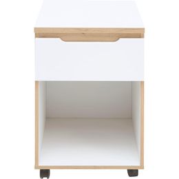 Innostyle Container &raquo;Memphis Aktenschrank,45x122x38cm (B/H/T)&laquo; 1 Stk. tlg. 1 Schubkasten, Soft-Close, ABS-Kantenschutz, 2 Rollen mit Bremse wei&szlig; Holzwerkstoff, 