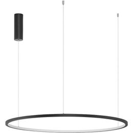 NOVA LUCE LED-H&auml;ngeleuchte &raquo;TARQUIN&laquo; LED-Modul 1 Stk. Warmwei&szlig; Mit Leuchtmittel; H&ouml;henverstellbar Schwarz
