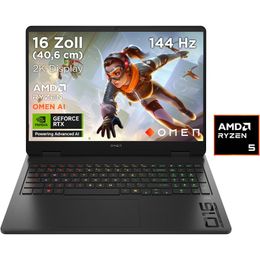 HP Gaming-Notebook »Omen 16-ap0051ng« 40, 6 cm / 16 ′′ AMD Ryzen AI 5 GeForce RTX 5050 512 GB SSD Shadow Black