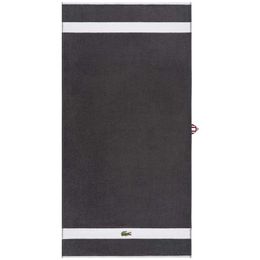 Lacoste Handtuch »LCASUAL« mit Label-Applikationen bitume Obermaterial: 100% Baumwolle B/L: 70 cmx140 cm