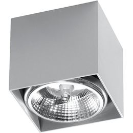 SOLLUX LIGHTING Deckenleuchte »BLAKE« GU10 1 Stk. leuchtet nieder grau