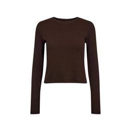 N&uuml;mph N&Uuml;MPH Langarmhemd &raquo;Long Sleeve T-Shirt Cropped NURILEY&laquo; Black Coffee XXL - Normalgr&ouml;&szlig;en Normalgr&ouml;&szlig;en XXL Bequeme und stilvolle T-Shirts f&uuml;r jeden Tag