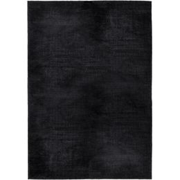 Teppich Tom Tailor HOME "Shine uni", schwarz, B:140cm H:8mm L:200cm, Viskose, Teppiche, Handweb Teppich, 100% Viskose, handgewebt, mit elegantem Schimmer
