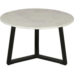 Couchtisch ByLiving "Cross", weiß (weiß, schwarz, weiß), H:46cm, Tische