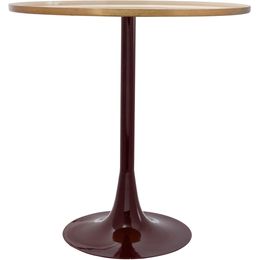 Beistelltisch Kayoom "Art Deco 925, Abstelltisch aus Metall,funktional und stabil", braun (creme, pflaume, lila, creme), B:51cm H:52cm T:51cm, 100% Eisen, Tische, Dekorativ, glanzvolle Lackierung, stilvolles Design