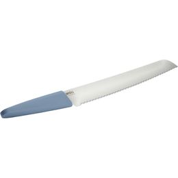 Brotmesser Woll "Cutting Edge", blau, Klingenlänge 26cm, Edelstahl, Kunststoff, Kochmesser, aus deutschem Edelstahl gemäß DIN 1.4116