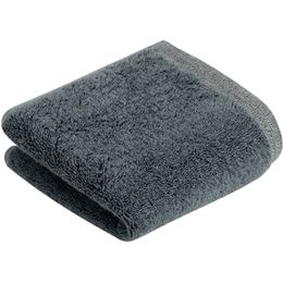 Gästehandtücher Bugatti "Prato", grau (flanell), B:30cm L:50cm, Walkfrottier, Obermaterial: 100% Baumwolle, Handtücher, Uni Farben, mit melierter Optik im Saum