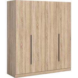 Schrank-Set Home Affaire "Skarde moderner Kleiderschrank Schlafzimmerschrank Otto´s Choice", sonoma eiche nachbildung, B:160cm H:180cm T:52cm, Spanplatte, Kastenmöbel-Sets, Skarde Kleiderschrank 160 cm, 2 Kleiderstangen und 2 Böden