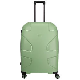 Hartschalen-Trolley IMPACKT "IP1, verschiedene Größen und Farben", Gr. B/H/T: 51cm x 76cm x 31cm 106 l, grün (spring grün), Polypropylen, unifarben, Koffer, Hartschalen-Koffer vegan Koffer Reisegepäck USB-Port TSA Zahlenschloss