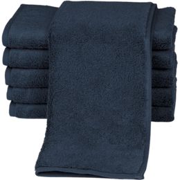 Gästehandtücher Ross "Sensual 9000", blau (nachtblau), B:30cm L:50cm, Frottier, Obermaterial: 100% Baumwolle, Handtücher, mit Aloe-Vera-Öl veredelt