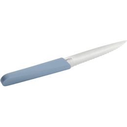Steakmesser Woll "Cutting Edge", blau, 1 Stk., Edelstahl, Kunststoff, Essmesser, aus deutschem Edelstahl gemäß DIN 1.4116
