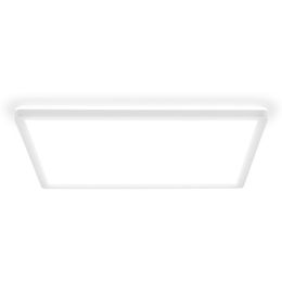 B.K.LICHT LED Deckenleuchte "BKL1601 Ultraflache Deckenlampe, LED Panel mit Backlight", weiß, 1, H: 3cm, 1 Stk., Leuchten, 4.000K, 3.000 Lm, 22W, indirekte Hintergrundbeleuchtung, 42x42cm, Weiß
