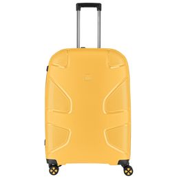 Hartschalen-Trolley IMPACKT "IP1, verschiedene Größen und Farben", Gr. B/H/T: 51cm x 76cm x 31cm 106 l, gelb (sunset gelb), Polypropylen, unifarben, Koffer, Hartschalen-Koffer vegan Koffer Reisegepäck USB-Port TSA Zahlenschloss