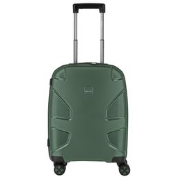 Hartschalen-Trolley IMPACKT "IP1, verschiedene Größen und Farben", Gr. B/H/T: 40cm x 55cm x 20cm 38 l, grün (deep sea grün), Polypropylen, unifarben, Koffer, Hartschalen-Koffer vegan Koffer Reisegepäck USB-Port TSA Zahlenschloss