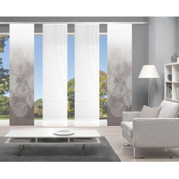 Schiebegardine Vision S "CIRCO", grau (taupe), B:60cm H:260cm, Polyester, Gardinen, DIGITALDRUCK