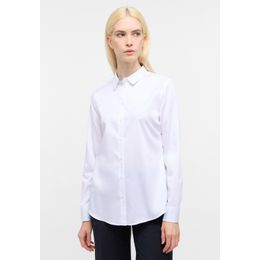 Hemdbluse Eterna "REGULAR FIT", Damen, Gr. 34, weiß, 95% Baumwolle, 5% Elasthan, normal, Blusen, EASY IRON (bügelleicht)