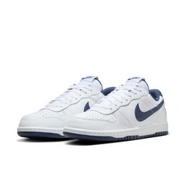 Sneaker Nike Sportswear "BIG LOW", Gr. 40, weiß, midnight navy, Leder, Synthetik, Schuhe