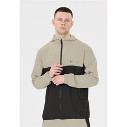 Virtus Herren Outdoorjacke "Kylan"schwarz, grau, Gr. L, mehrfarbig, 92% Polyester, 8% Elasthan, Jacken, mit wasserabweisender Beschichtung