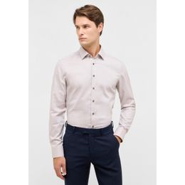 Langarmhemd Eterna "SLIM FIT", Herren, Gr. 43, Normalgrößen, sand, 100% Baumwolle, schmal, Manschette, Hemden, NON IRON (bügelfrei)