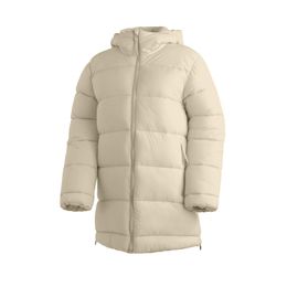 Funktionsmantel Maier Sports "Heatcore Coat W", Damen, Gr. 36, beige, 100% POLYAMID, Mäntel, warmer Damen Mantel lockere Passform bequemer Schnit