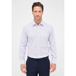 Langarmhemd Eterna "MODERN FIT", Herren, Gr. 39, Normalgrößen, rauchblau, Popeline, 100% Baumwolle, tailliert, Manschette, Hemden, NON IRON (bügelfrei)