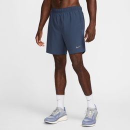 Nike Herren Laufshorts "M NK DF CHALLENGER 72IN1 SHORT"thunder blau, reflective silv, Gr. XL, Obermaterial: 100% Polyester, Hosen
