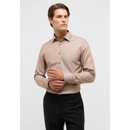Langarmhemd Eterna "SLIM FIT", Herren, Gr. 39, Normalgrößen, mandel, 100% Baumwolle, schmal, Manschette, Hemden, NON IRON (bügelfrei)