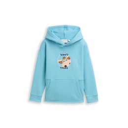 Tom Tailor Hoodie mit Elch-Frontprint und Rückenprint, für Kids elixir blue 92/98 92/98 Sweatshirt von Tom Tailor Kids