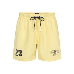 VINSON Badeshorts »Swim shorts Meik« Lemon Meringue M - Normalgrößen Normalgrößen M Moderner, sportlicher Stil