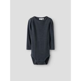 name it Langarmbody &raquo;NBNWAX WOOL RIB LS BODY NOOS&laquo; aus reiner Merinowolle Ombre Blue 50 - N-Gr N-Gr 50 Body von name it f&uuml;r M&auml;dchen und Jungen