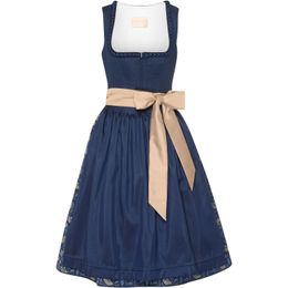 Kr&uuml;ger Kr&uuml;ger Collection Midi-Dirndl mit Jacquardrock Marine (Gr&ouml;&szlig;e: 46)