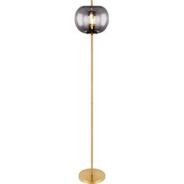 Globo LIGHTING Stehlampe "BLACKY I", messingfarben, 1 Stk., Leuchten, Hängelampe/Pendelleuchte/Glas/Höhe kürzbar/Esstisch