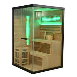 Sauna Sanotechnik "LUXOR 1", holz, Saunaofen, integrierte Steuerung, 3,5 kW, Saunen, inkl. Salzsteine und Saunaofen