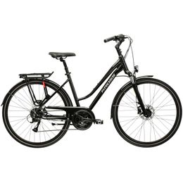 Trekkingrad KROSS "Trans 4.0" Gr. 48, schwarz (schwarz, schwarz), Fahrräder, 48cm, 28 Zoll (71,12cm) hinten: 28 Zoll (71,12cm)